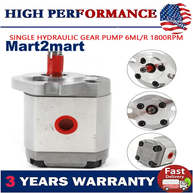 MINI HYDRAULIC GEAR Pump High Pressure Gear Pump 21MPa 3200rpm Flat Key ...
