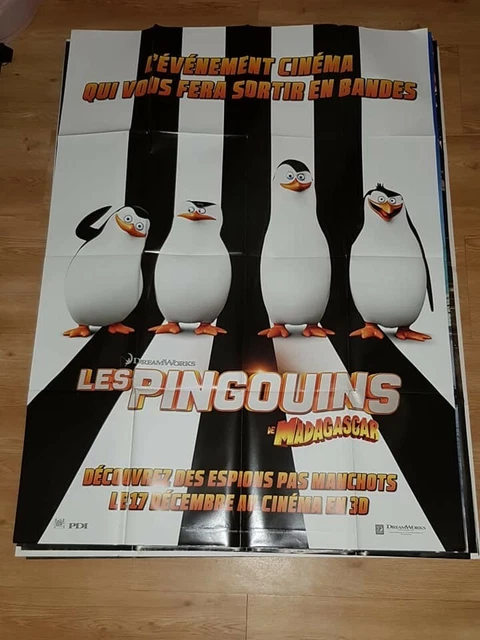 AFFICHE DE CINÉMA du film: LES PINGOUINS DE MADAGASCAR de 2014 ...