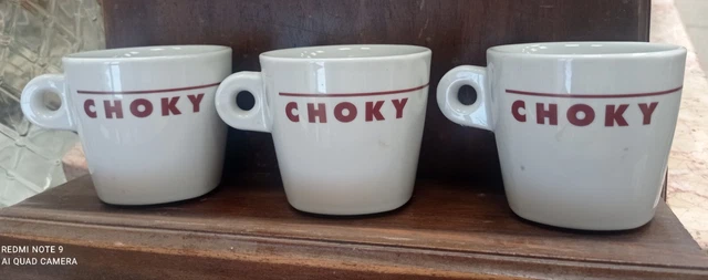 LOT 3 TASSES/MUGS bistrot vintage CHOKY EUR 10,00 - PicClick FR