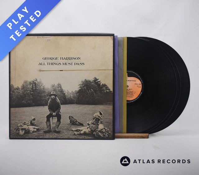 GEORGE HARRISON ALL Things Must Pass Box Set 3 x LP Album Vinyl Record ...