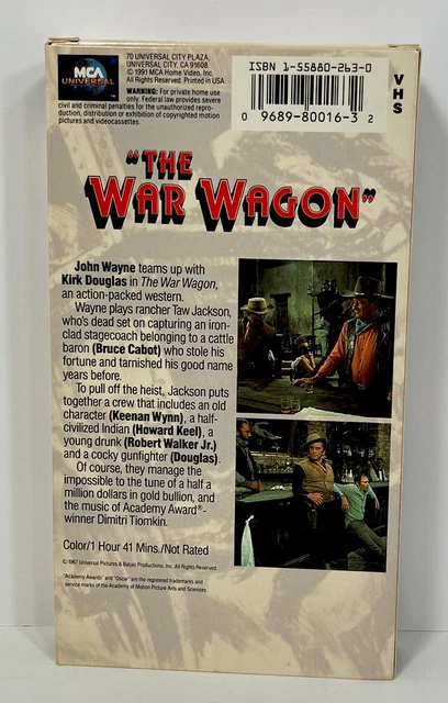 THE WAR WAGON 1969 VHS Western with John Wayne and Kirk Douglas £6.32 ...