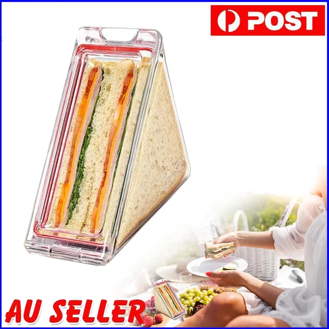 CLEAR TRIANGLE LUNCH Sandwich Box Clear Clear Sandwich Container ...