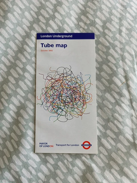 LONDON UNDERGROUND TUBE Map October 2005 £2.50 - PicClick UK