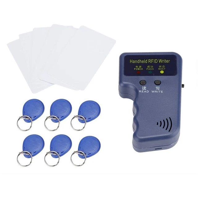 COPIATRICE DI SCHEDE RFID Palmare 125 KHz ID (EM4100/HID/AWID) Lettore ...