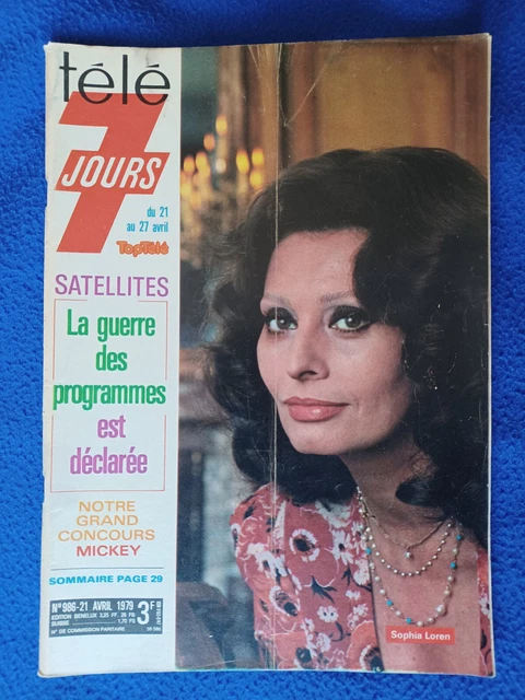 TÉLÉ 7 JOURS N° 986 - SOPHIA LOREN - 1979 EUR 9,90 - PicClick FR