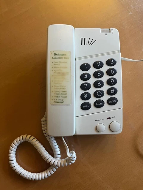 BETACOM CARAVELLE TELEPHONE Handset Curly Cord Cream £3.29 - PicClick UK