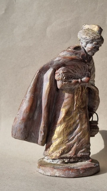 BEAU & GRAND santon "la Renaude" compagne de "Coup de Mistral" signé Paul Fouque EUR 180,00 ...