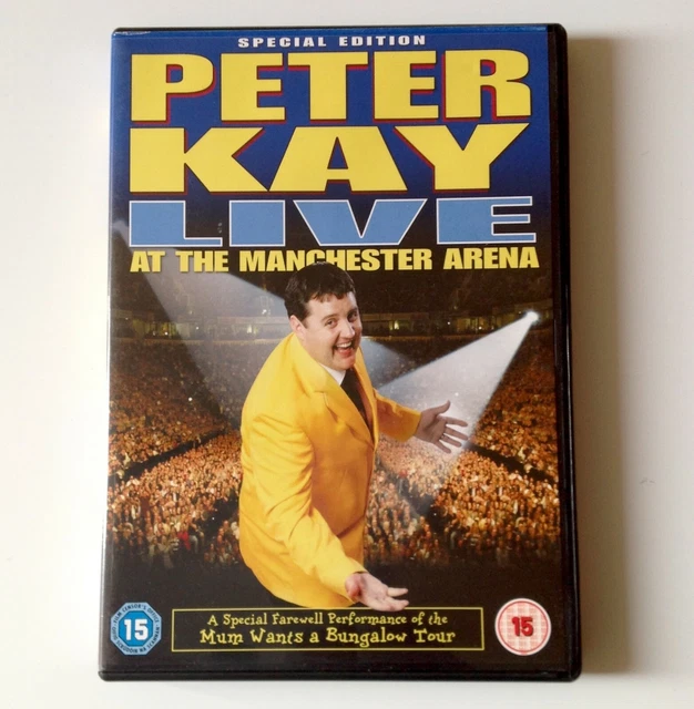 PETER KAY LIVE At The Manchester Arena DVD Rated 15 - Region 2 (UK) £8. ...