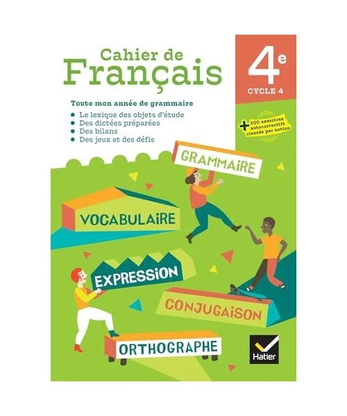CAHIER DE FRANÇAIS 4e - Ed. 2024 - Cahier élève, Bellet, Lisa; Ferrier ...