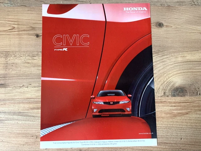 HONDA CIVIC TYPE R Original Modern Classic Frameable Wall Art Car ...