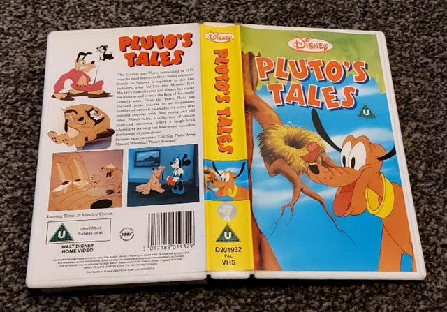 WALT DISNEY PLUTO Tales 4 Episodes Mickey Minnie Pal Vhs Video Kids ...