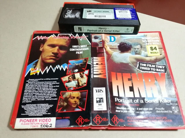 HENRY: PORTRAIT OF a Serial Killer (1986) - RARE Columbia Pictures Vhs ...