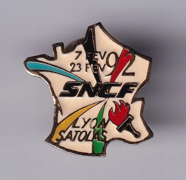 RARE PINS PIN'S .. Olympique Olympic Albertville 1992 Sncf Train Torch ...