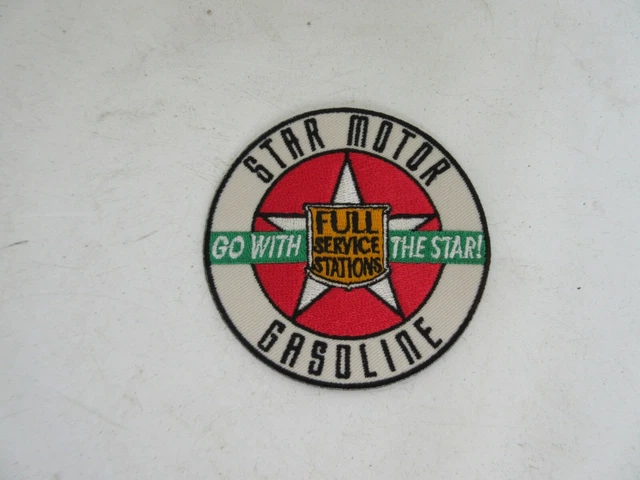 PATCH STAR MOTORS Gasoline Full Service Station Biker Nose Art ...