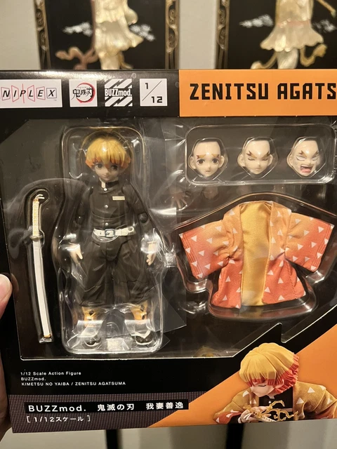 BUZZMOD DEMON SLAYER Kimetsu no Yaiba Zenitsu Agatsuma Figura 1/12 ...