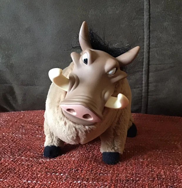 1994 MATTEL DISNEY The Lion King Pumbaa Warthog Hard Face Plush Soft ...