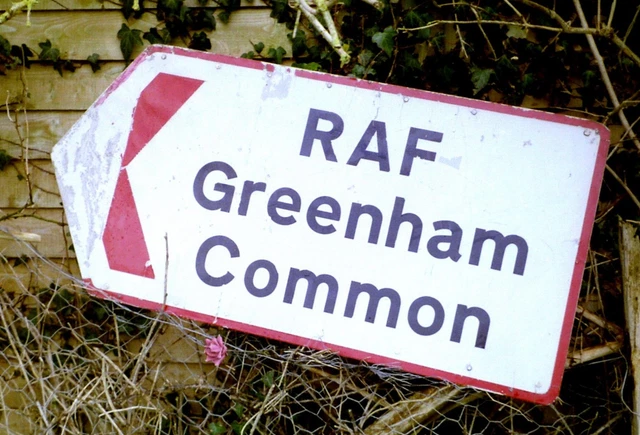 RARE ORIGINAL USAF RAF Greenham Common MoD Road sign 1980s V RARE! £219 ...