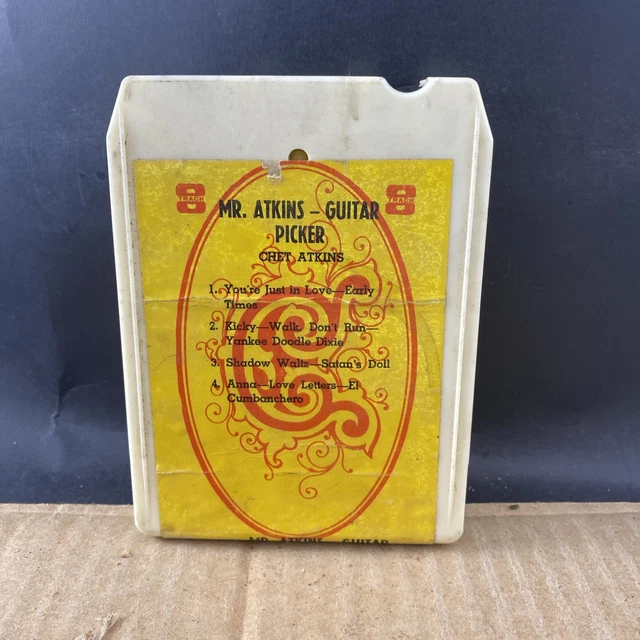 CHET ATKINS, MR. Atkins Guitar Picker 8-Track, MULTIPLE 8-Track's SHIP ...