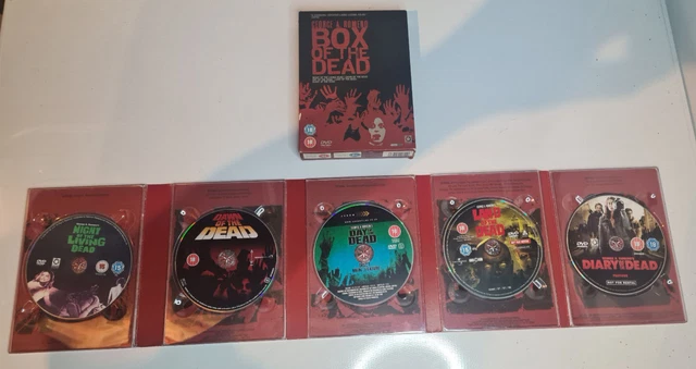 BOX OF THE Dead George A Romero 5 Disc DVD Boxset UK Region 2 Rare OOP ...