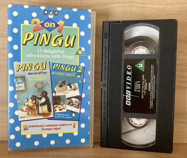 PINGU'S 2 ON 1 - 17 Adventures Barrel Fun/Igloos- PAL VHS Video Tape ...