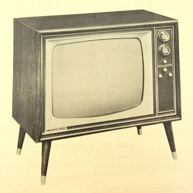 VINTAGE ORIGINAL 1966 Bradford TV WGEC-61572B Wire Schematic Service ...