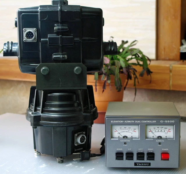 YAESU G-5500DC ANTENNA Rotator Elevation Azimuth Dual Controller from ...
