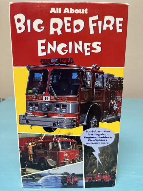 ALL ABOUT BIG Red Fire Engines Vhs Video, Learn Engines, Ladders ...