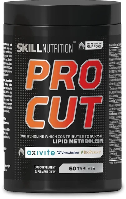 SKILL NUTRITION PRO Cut, Fat Metabolism Support 60 tablets - Exp. 04/28 ...
