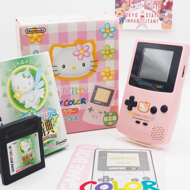 NINTENDO GAME BOY Color HELLO KITTY Edition with BOX Manual CIB ...