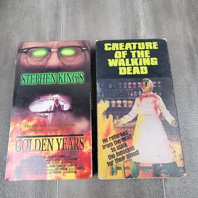 HORROR VHS LOT Stephen King's Golden Years Sealed & Creature Of The ...