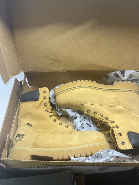TIMBERLAND PRO MEN'S 26011 Direct Attach 8" Soft-Toe Yellow Size 13 ...