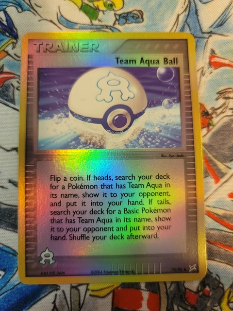 POKEMON TEAM AQUA Ball Ex Team Magma vs. Team Aqua 75/95 NM Reverse Holo Unc EUR 6,71 - PicClick FR