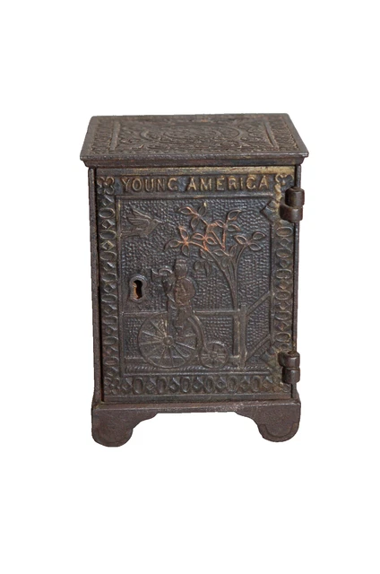 CAST IRON &YOUNG American" Safe Still Bank Made By Kyser & Rex $85.00 ...