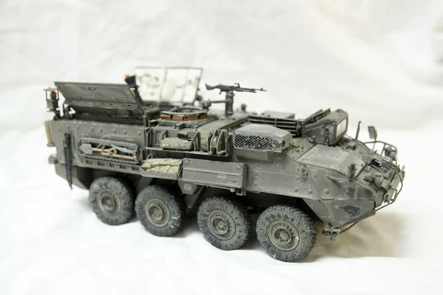 1:35 MODELL PANZER M1129 Stryker Mortar Carrier gebaut bemalt EUR 46,00 ...