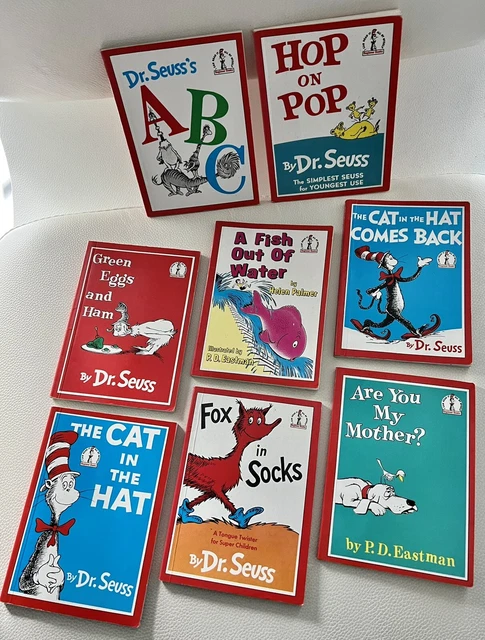8 DR SEUSS Books Including The Cat In The Hat Comes Back Fox In Socks ...
