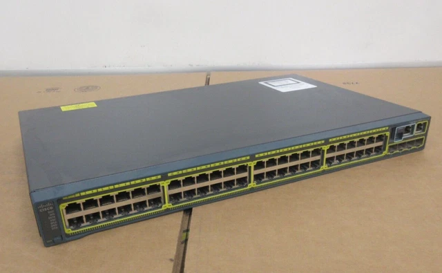 CISCO WS-C2960S-48TS-L, 48-PORT Gigabit Ethernet Interrupteur EUR 60,43 ...