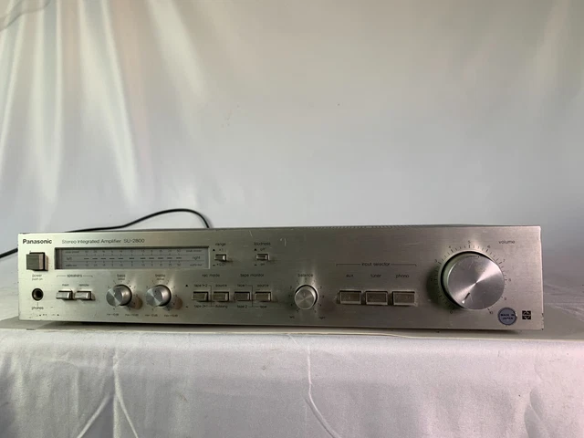 PANASONIC SU-2800 STEREO Integrated Amplifier - Vintage, Excellent ...