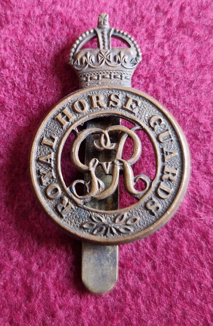 WW1 BRITISH MILITARY Cap Badge Royal Horse Guards George V £7.99 ...