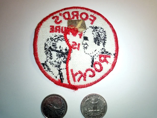 1970S GERALD FORD'S Future is Rocky (Nelson A. Rockefeller) Patch Badge ...