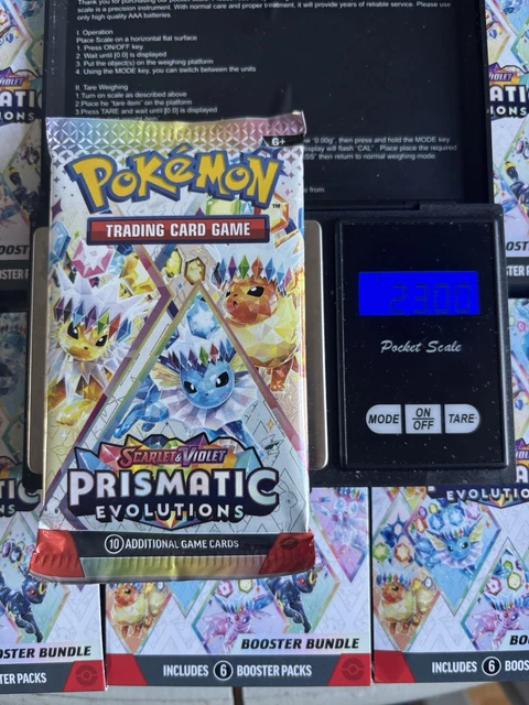 POKÉMON TCG - Prismatic Evolutions Booster Pack - Sealed - HEAVY PACK 23,00g EUR 20,01 - PicClick DE