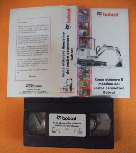 VHS FILM BOBCAT come ottenere il massimo dal vostro escavatore (F210 ...