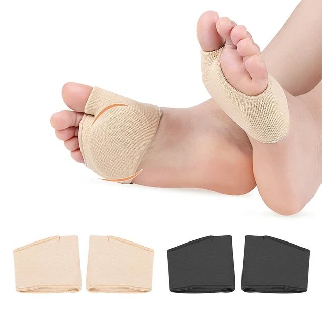 2 FOREFOOT CUSHION Pads Ball of Foot Metatarsal Sleeve Toe Gel Pain ...