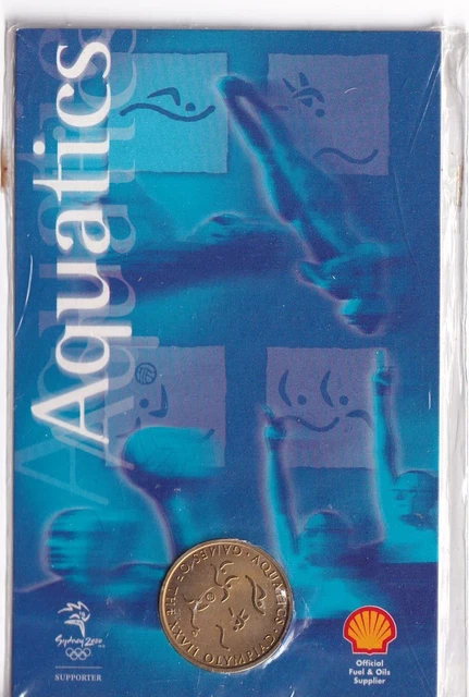 AUSTRALIA: 2000 SYDNEY Olympics Shell Commemorative Medallion Aquatics ...