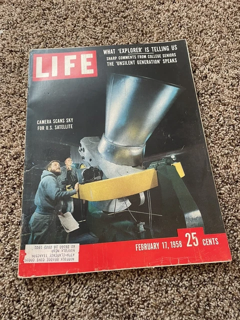 LIFE MAGAZINE FEBRUARY 17 1958 US's First Satellite - Women in the ...