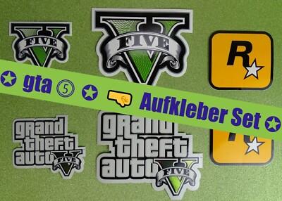 GRAND THEFT AUTO V (GTA 5) Sticker autocollant environ 84x60cm Plane ...