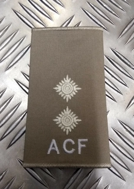 VÉRITABLE BRITISH ARMY Sable Désert Acf Lieutenant Rang Épaulette ...