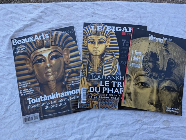LOT DE 3 Magazine Revue Hors-série TOUT-ÂNKH-AMON Egypte Télérama ...