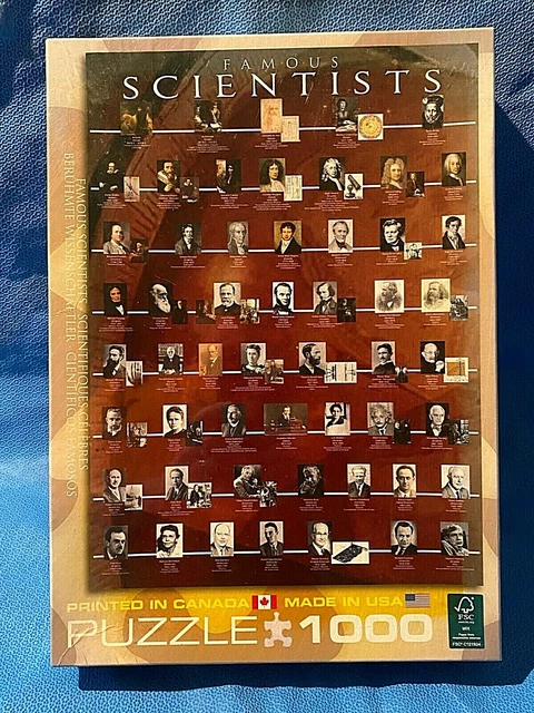 FAMOUS SCIENTISTS 1000 Piece Jigsaw Puzzle $11.25 - PicClick