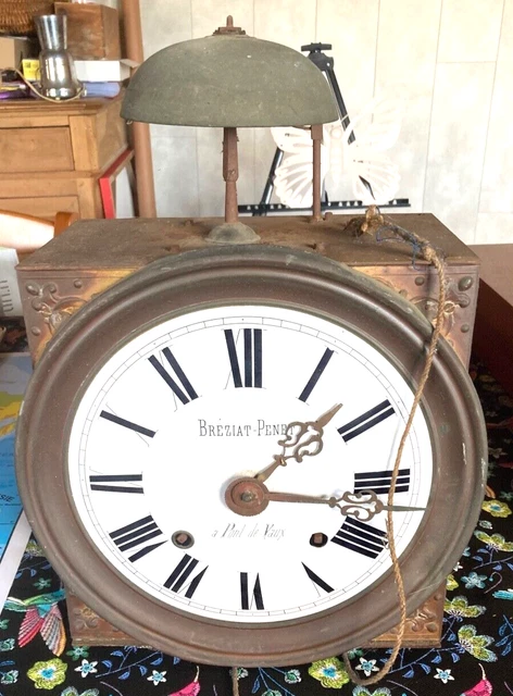ANTIQUE VINTAGE CLOCK Movement with Mechanism & Needles to Restore £98. ...
