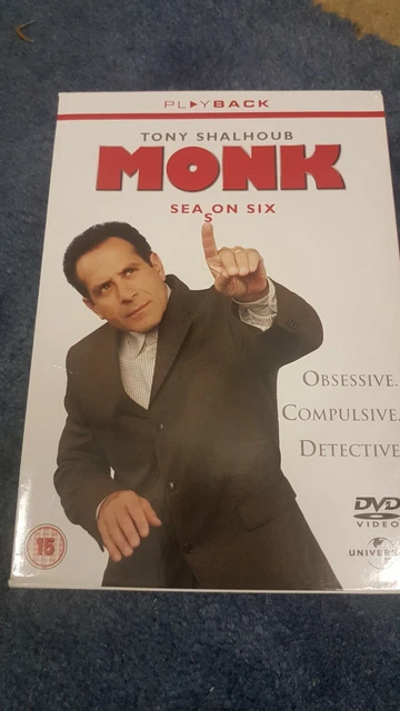 MONK SEASON 6 Complete DVD Box Set-TV Series £6.25 - PicClick UK